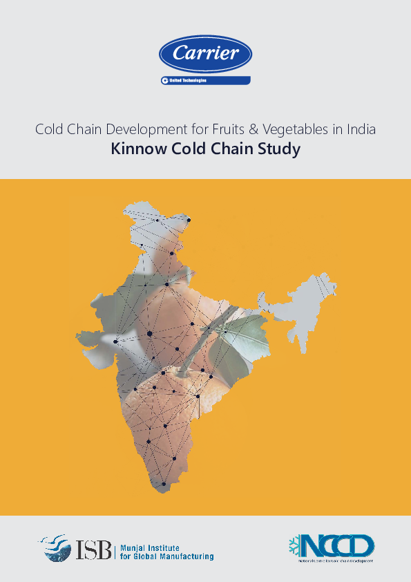 (PDF) Cold Chain Development for Fruits & Vegetables in India