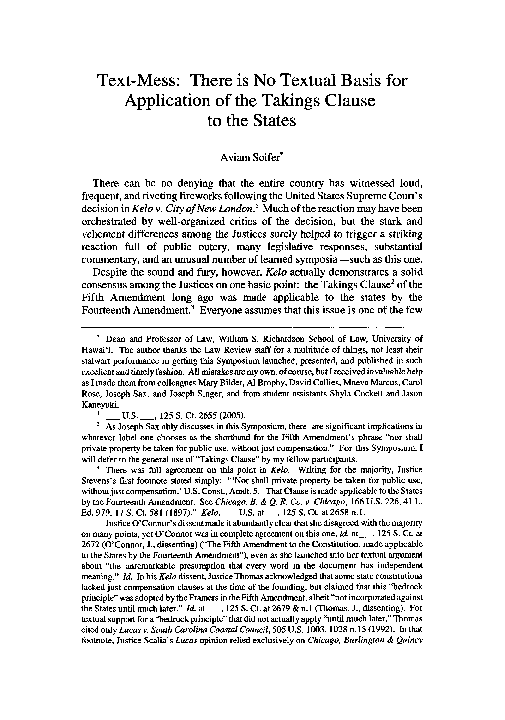 (PDF) Text-Mess: There is No Textual Basis for Application of the ...