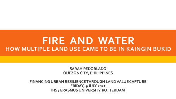 (PPT) Fire and Water - How multiple land use came to be in Kaingin Bukid