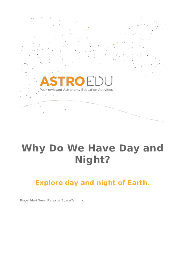 (PDF) Why Do We Have Day and Night? | Rogel Mari Sese - Academia.edu