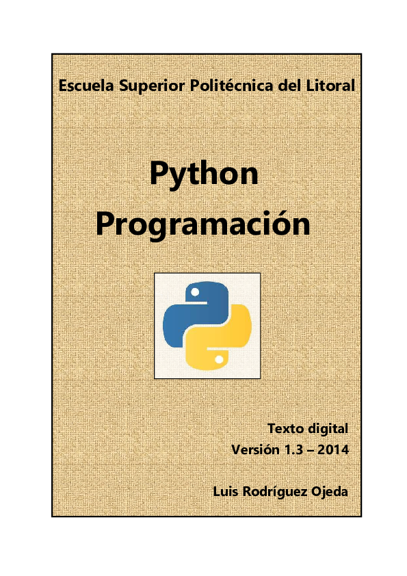 (PDF) FUNDAMENTOS DE COMPUTACION PYTHON