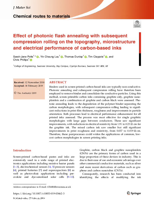 (PDF) Effect of photonic flash annealing with subsequent compression ...