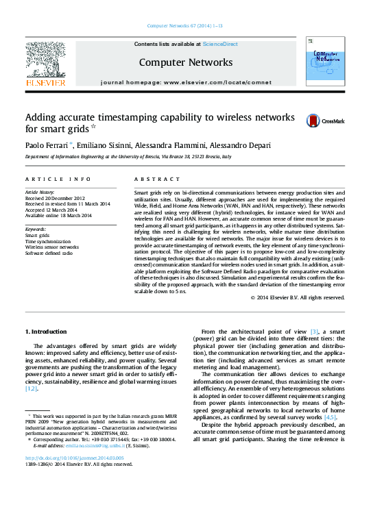 Pdf Adding Accurate Timestamping Capability To Wireless Networks For