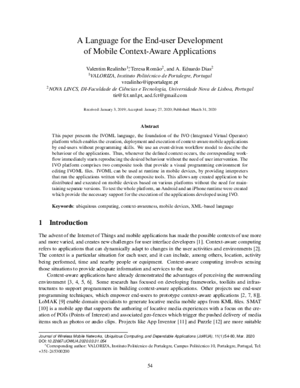 (PDF) A Language for the End-user Development of Mobile Context-Aware Applications