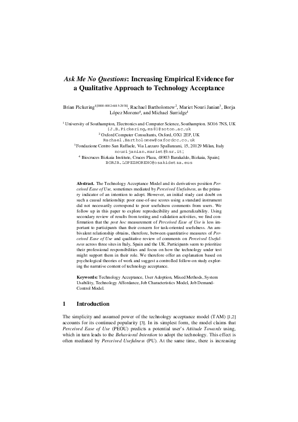 (PDF) Ask Me No Questions: Increasing Empirical Evidence for a ...