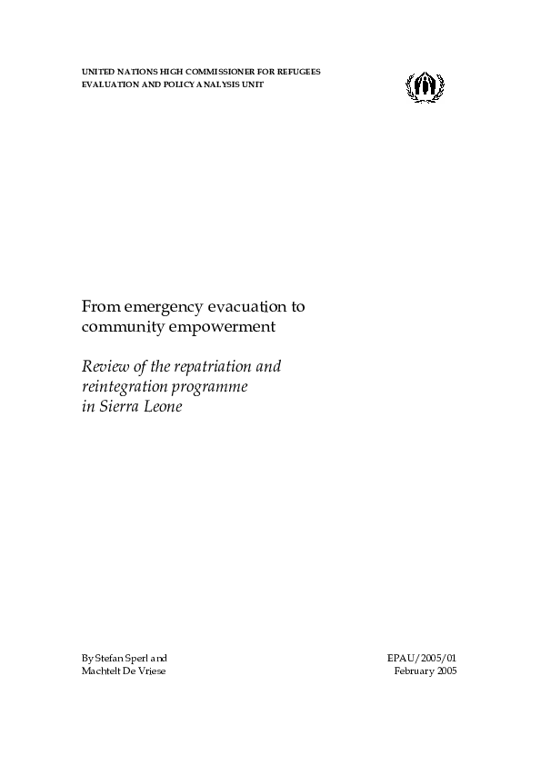 (PDF) From emergency evacuation to community empowerment: Review of the ...