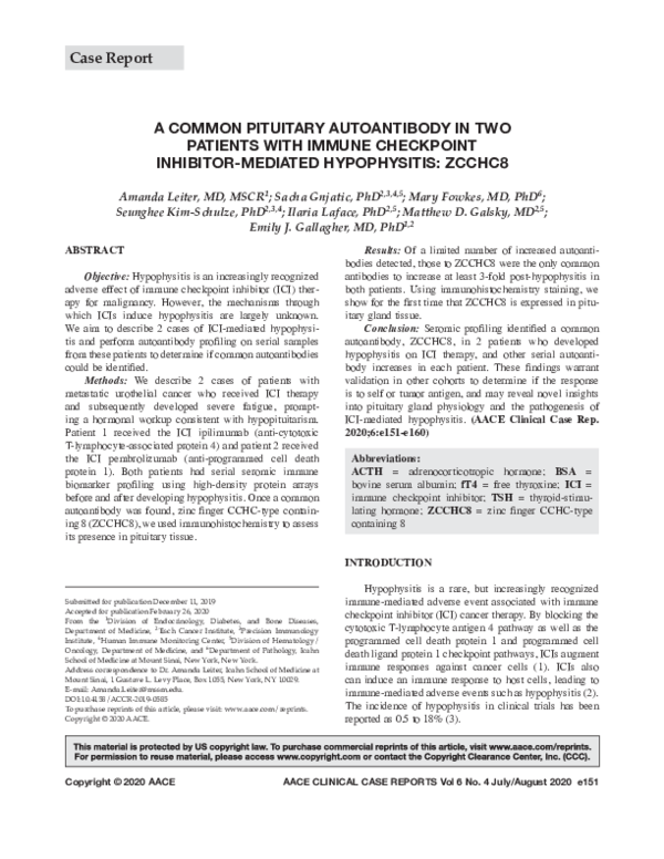 (PDF) A Common Pituitary Autoantibody in Two Patients with Immune ...