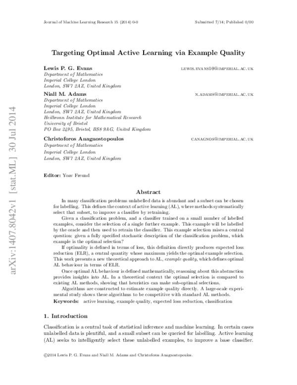 (PDF) Journal of Machine Learning Research 15 (2014) 0-0 Submitted 7/14 ...