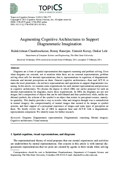 (PDF) Augmenting Cognitive Architectures to Support Diagrammatic ...