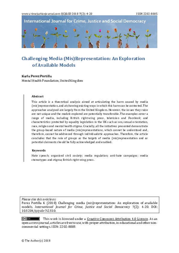 (PDF) Challenging Media (Mis)Representation: An Exploration of ...
