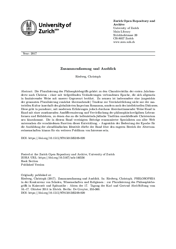 (PDF) 5. Zusammenfassung und Ausblick