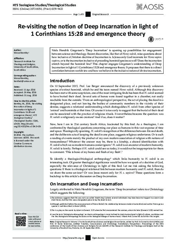 (PDF) Re-visiting the notion of Deep Incarnation in light of 1 ...