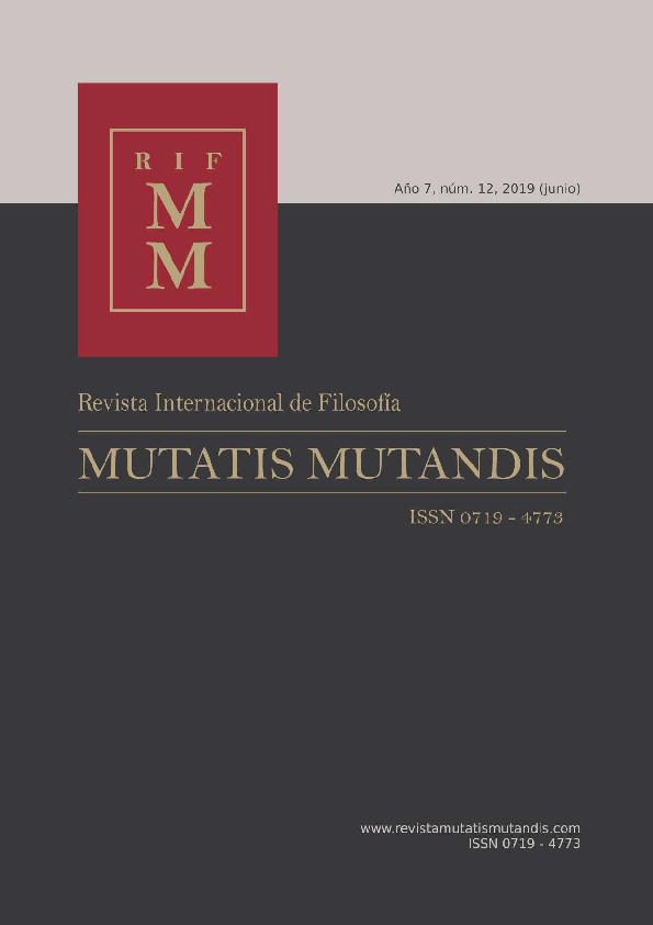 (PDF) Vol. 1 Núm. 12 (2019) Mutatis Mutandis Revista Internacional de Filosofía