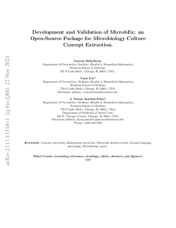 (PDF) MicrobEx: Open-Source Tool for Culture Extraction