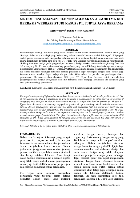 (PDF) Sistem Pengamanan File Menggunakan Algoritma Rc4 Berbasis Webbase ...
