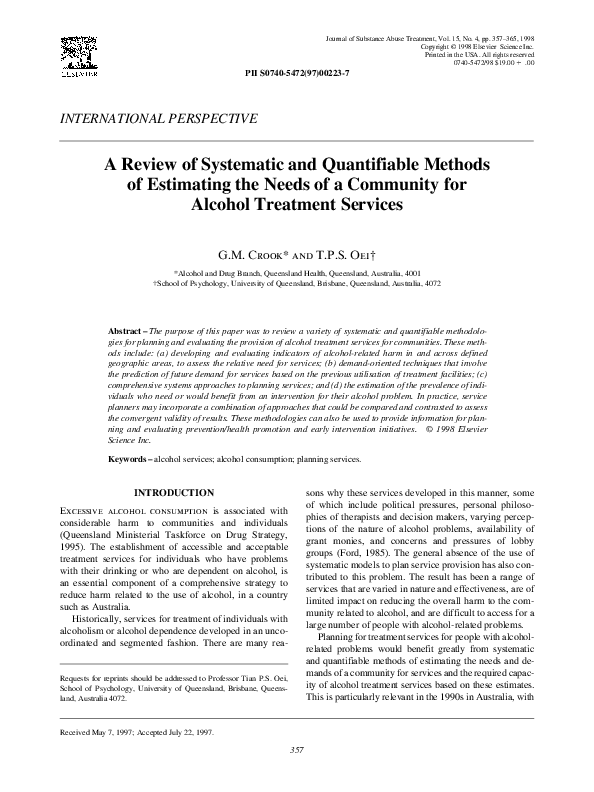 (PDF) A Review of Systematic and Quantifiable Methods of Estimating the ...