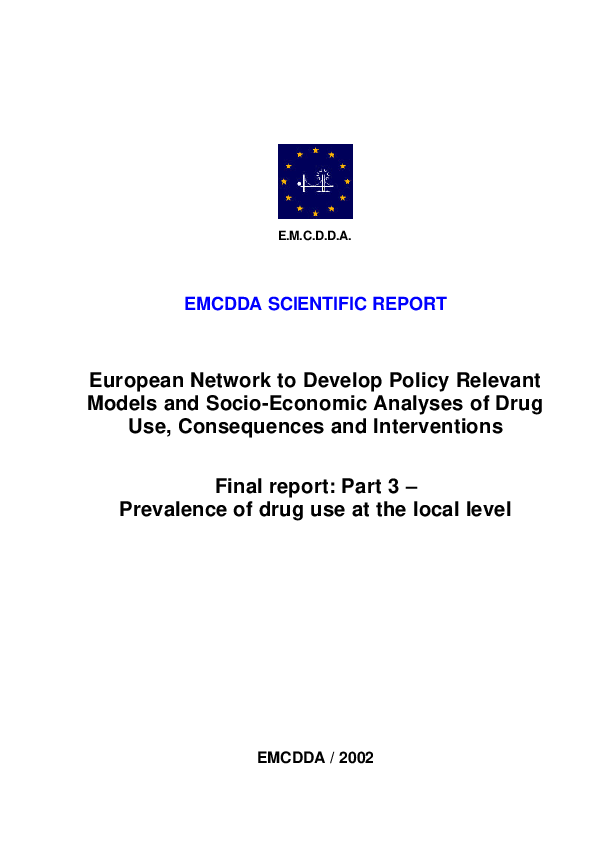 (PDF) EMCDDA SCIENTIFIC REPORT European Network to Develop Policy ...