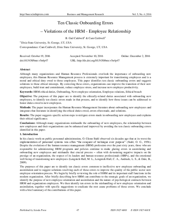 (PDF) Ten Classic Assessment Center Errors: Challenges to Selection ...