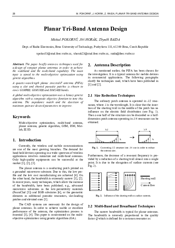 (PDF) Planar Tri-Band Antenna Design