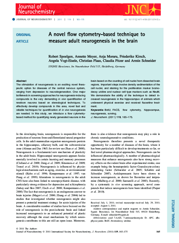 (PDF) A novel flow cytometry-based technique to measure adult ...