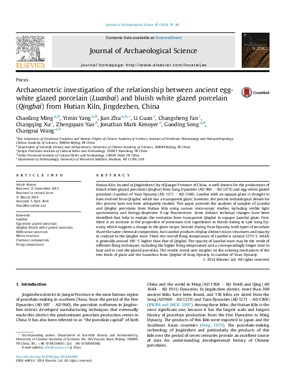 (PDF) Archaeometric investigation of the relationship between ancient ...