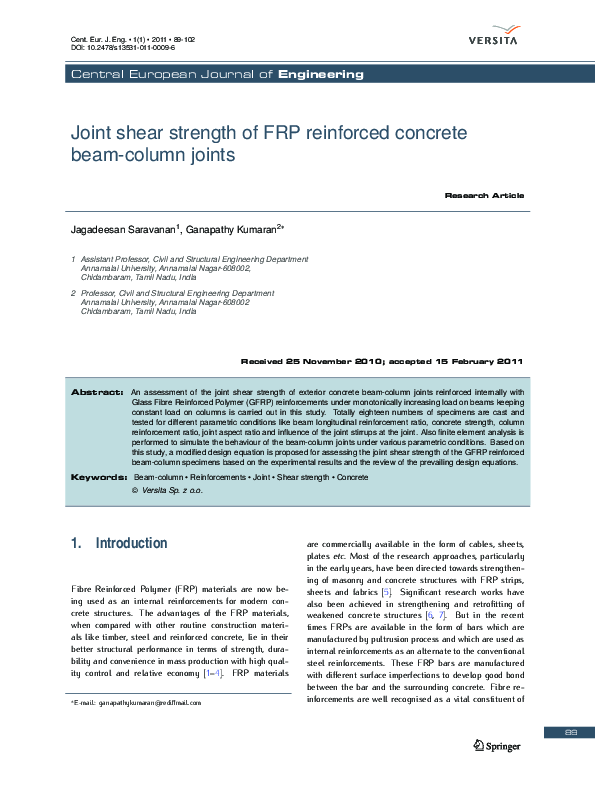 Pdf Finite Element Modeling Of High Strength Fiber Reinforced Beam