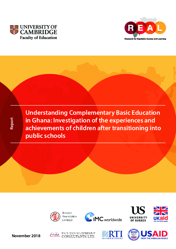 (PDF) Understanding Complementary Basic Education in Ghana ...