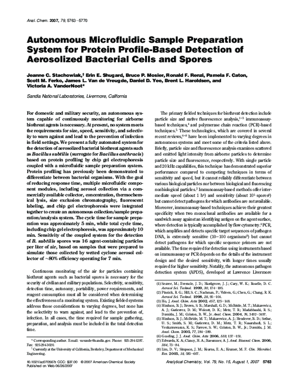 (PDF) Autonomous Microfluidic Sample Preparation System for Protein ...