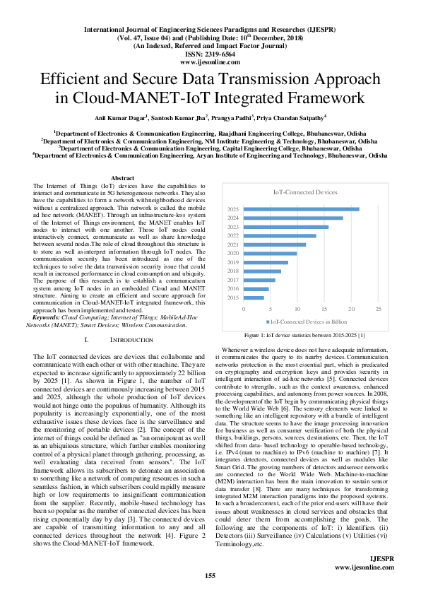 (PDF) Efficient and Secure Data Transmission Approach in Cloud-MANET ...