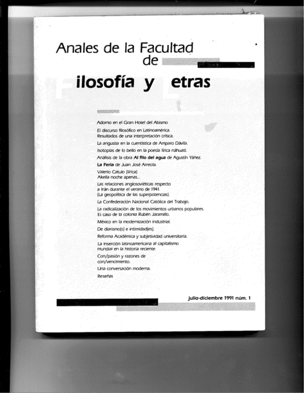 (PDF) El discurso filosófico en Latinoamérica. Resultados de una ...