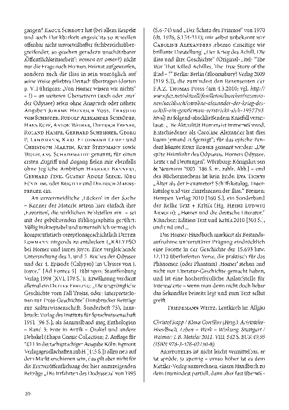 (PDF) Christof Rapp / Klaus Corcilius (Hrsg.): Aristoteles- Handbuch ...