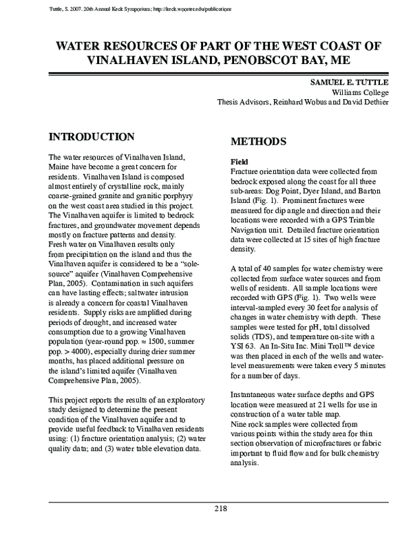 (PDF) Water Resources of Part of the West Coast of