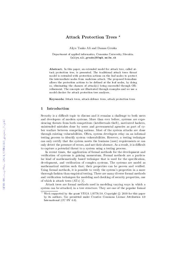(PDF) Attack Protection Tree