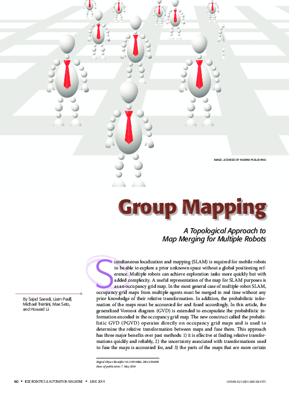 (PDF) Group Mapping: A Topological Approach to Map Merging for Multiple Robots