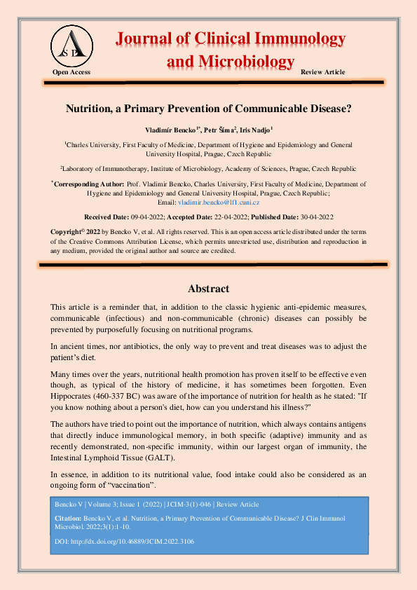 (PDF) Journal of Clinical Immunology and Microbiology
