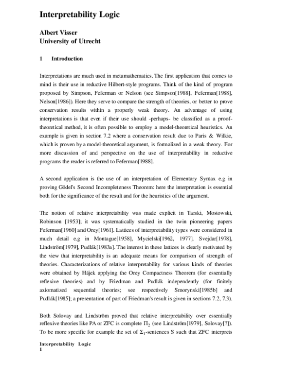 (PDF) Interpretability Logic
