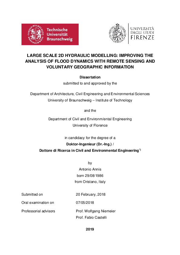 (PDF) Large scale 2D hydraulic modelling: improving the analysis of ...