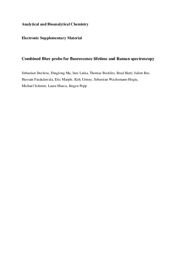 (PDF) Combined fiber probe for fluorescence lifetime and Raman ...