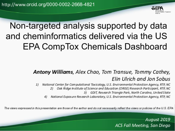 (PDF) Non-targeted analysis supported by data and cheminformatics ...