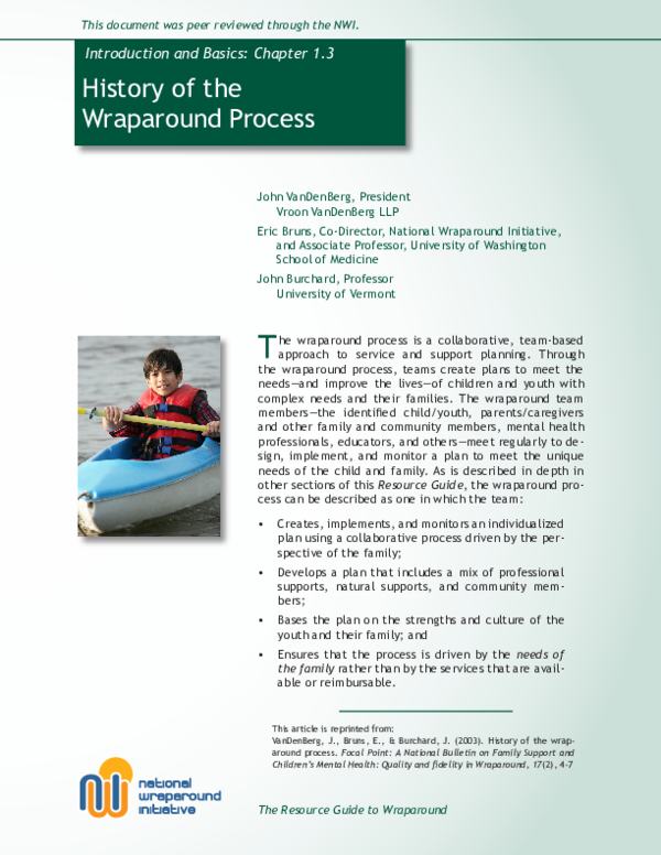 (PDF) History of the wraparound process