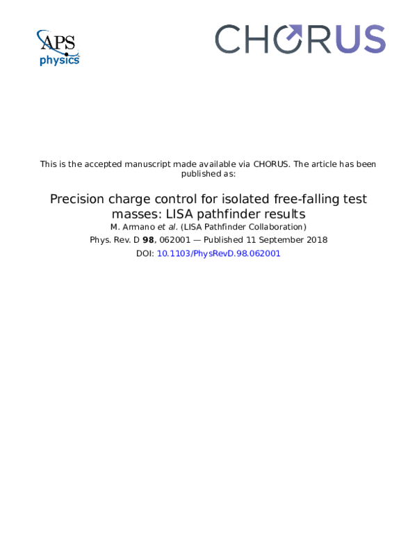 (PDF) Precision charge control for isolated free-falling test masses ...
