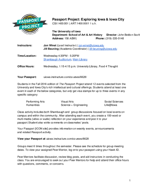 (PDF) The Passport Project