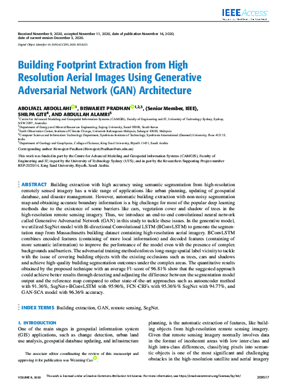 (PDF) Building Footprint Extraction from High Resolution Aerial Images Using Generative ...