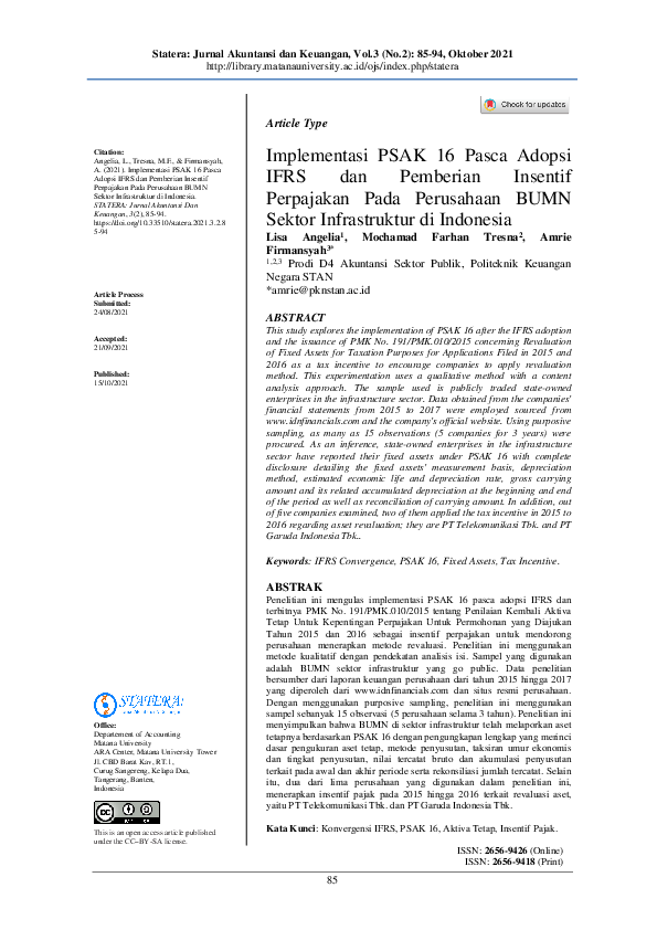 (PDF) Implementasi PSAK 16 Pasca Adopsi IFRS Dan Pemberian Insentif ...