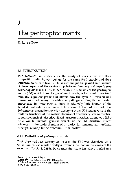 (PDF) The peritrophic matrix