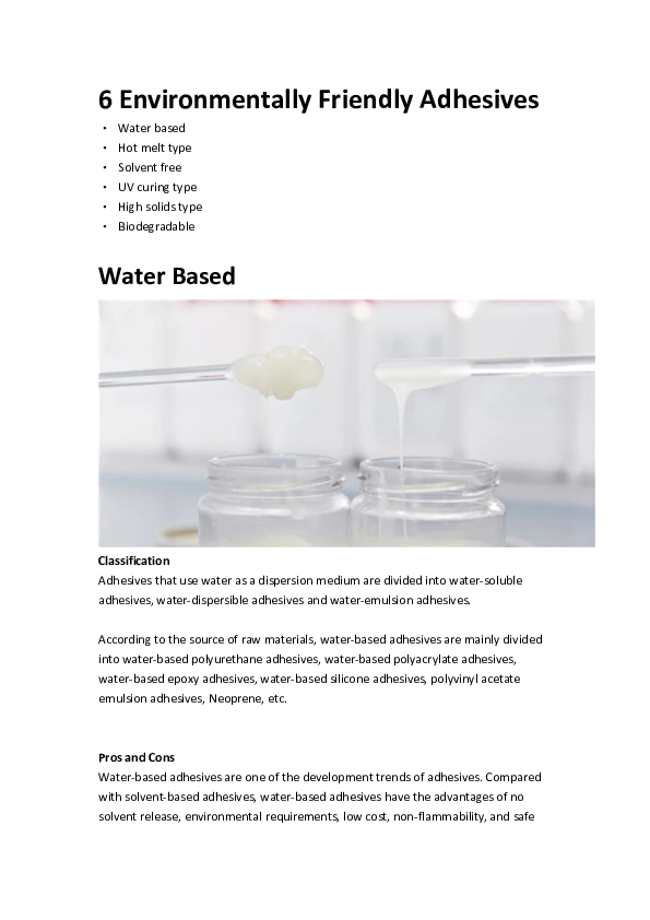 Pdf 6 Environmentally Friendly Adhesives