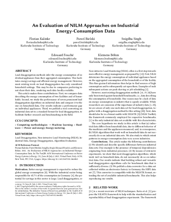(PDF) An Evaluation of NILM Approaches on Industrial Energy-Consumption ...