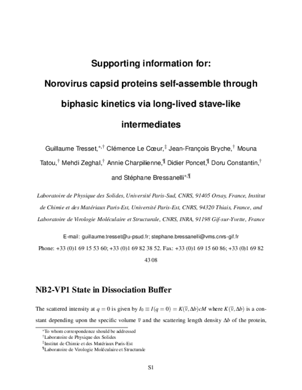 (PDF) Norovirus Capsid Proteins Self-Assemble through Biphasic Kinetics ...