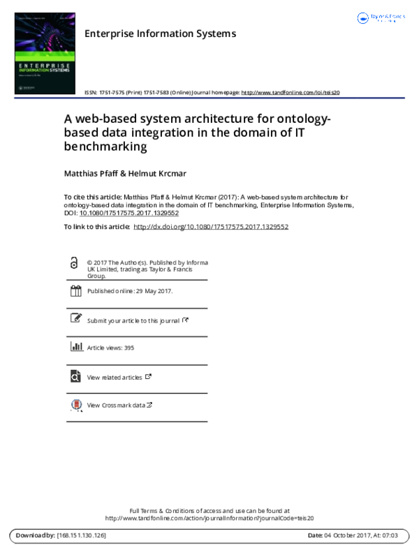 (PDF) A web-based system architecture for ontology-based data integration in the domain of IT ...