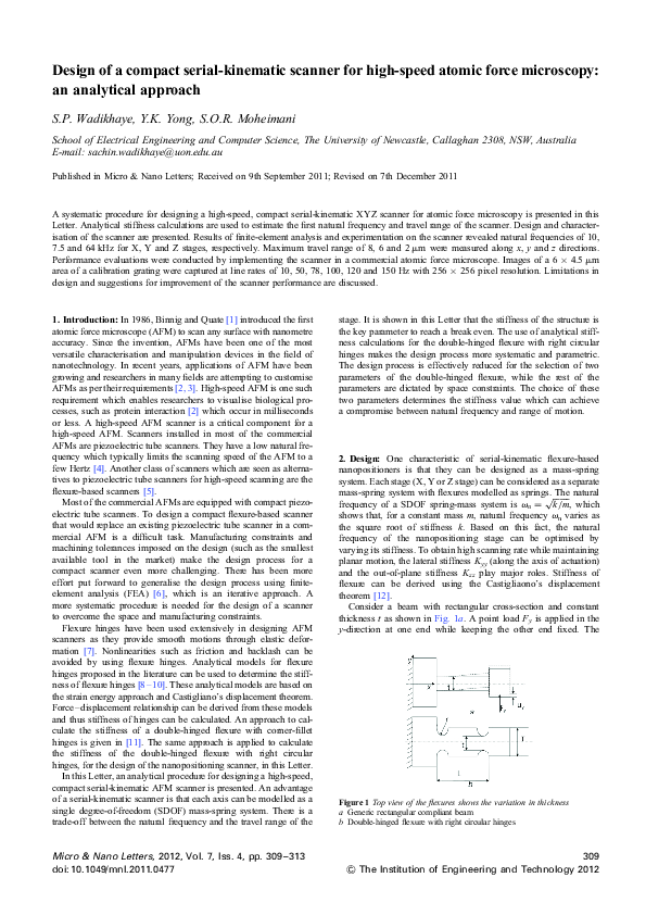(PDF) Design of a compact serial-kinematic scanner for high-speed ...